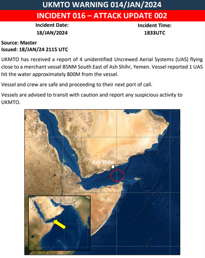 Live Alert Stream - January 18th 2024 - by Defcon Level