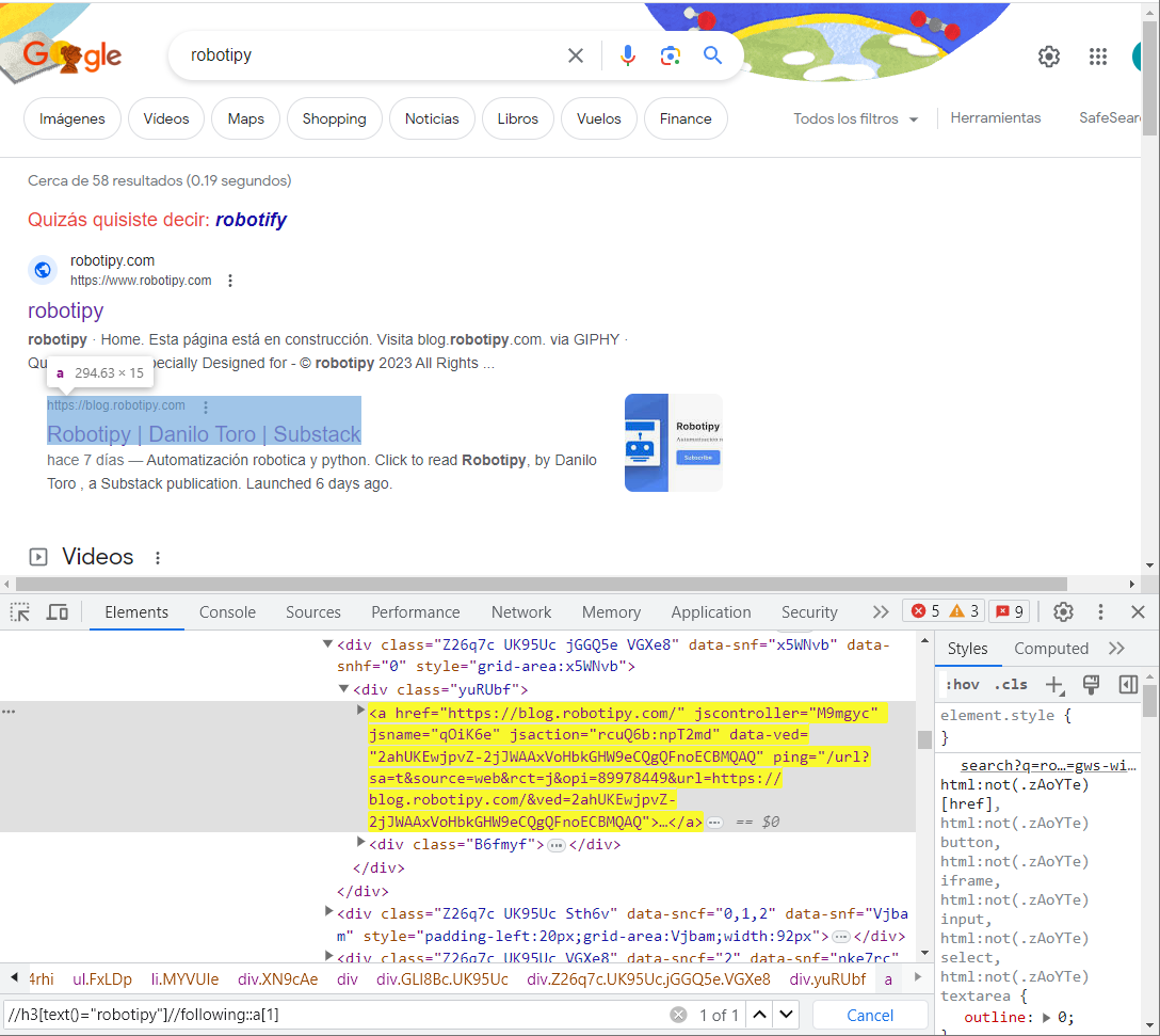 Xpath: Encuentra cualquier elemento en una página web