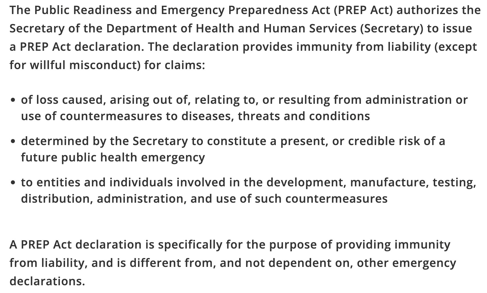 Why has the PREP act been amended 11 times to accommodate COVID-19?