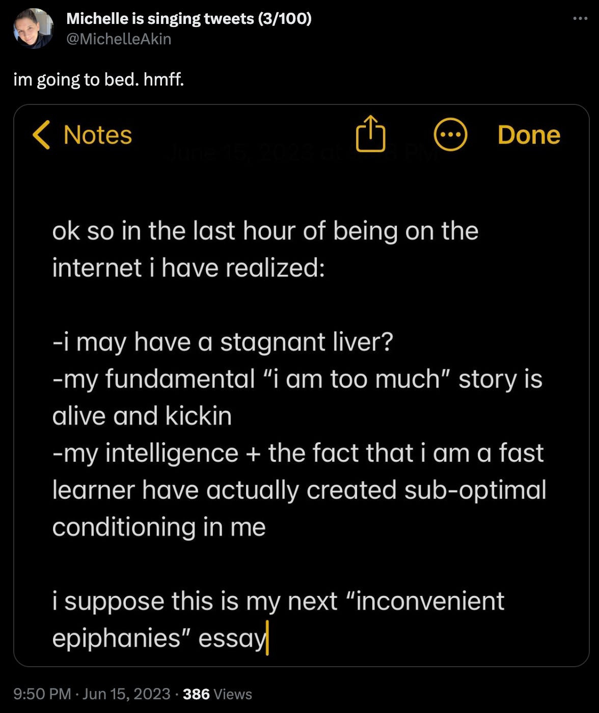 a catchy clever title - by Michelle Akin