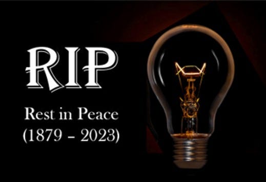 Countdown to the Light Bulb Ban - by Dr. Martin Moore-Ede