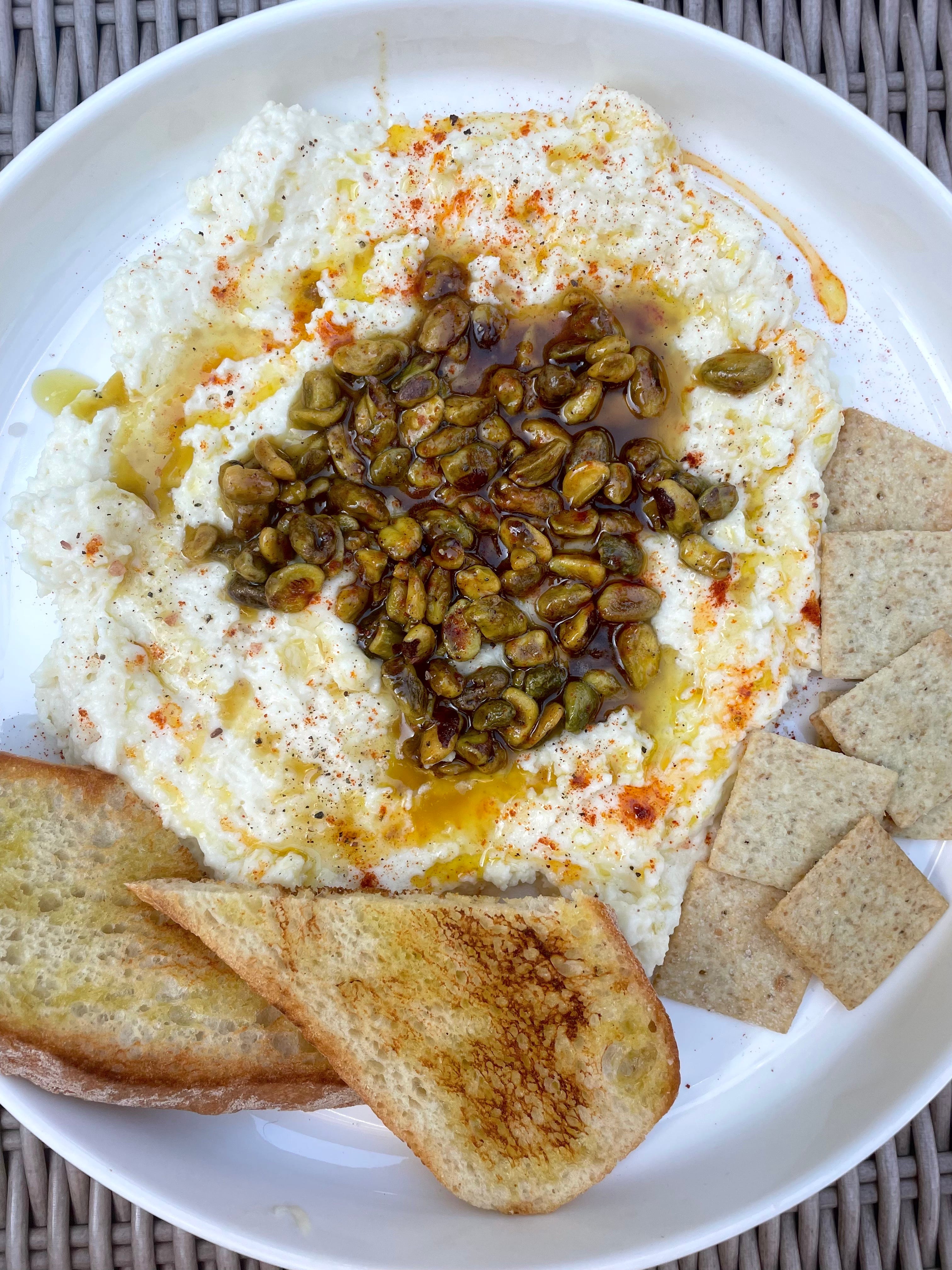 Whipped Brie with Salty Brown Butter Maple Pistachios + What I Ate This ...