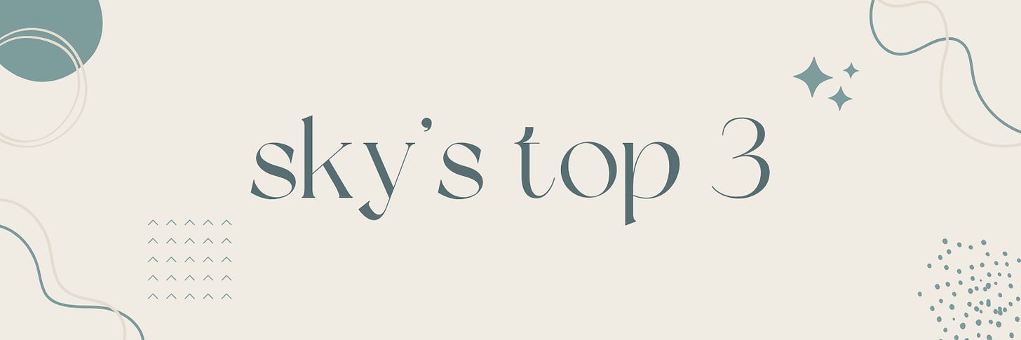 The most important table in my life - self care with sky