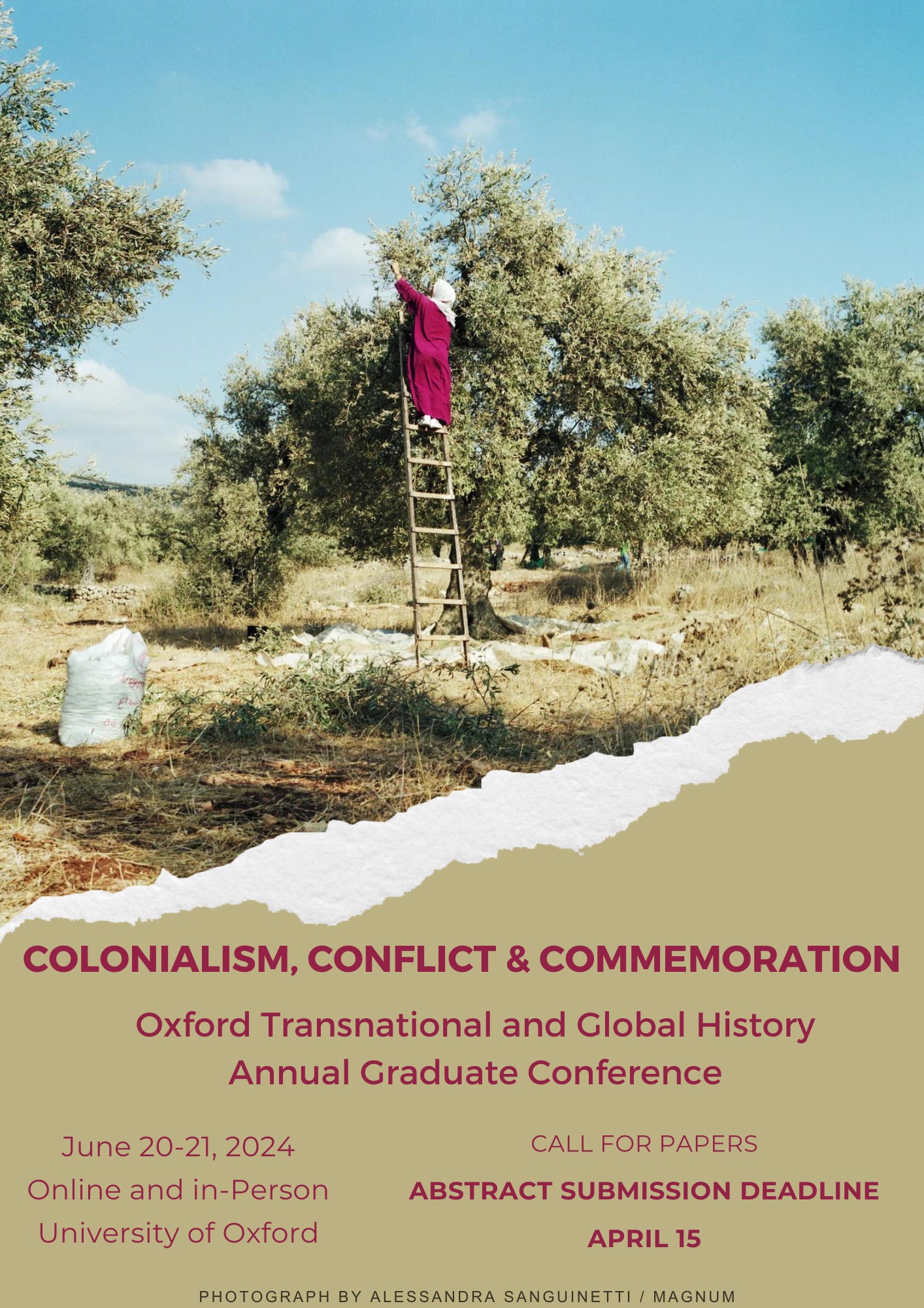 CALL FOR PAPERS TGHS ANNUAL GRADUATE CONFERENCE "COLONIALISM, CONFLICT ...
