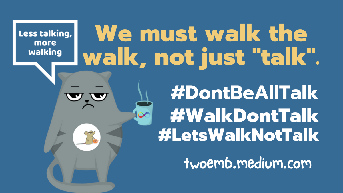 #BellLetsTalk: Less Talking, More Walking