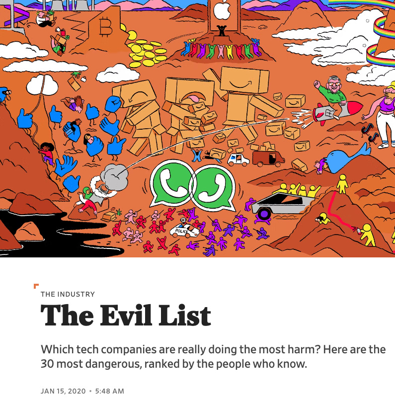 The 2023 Evil List of Tech Companies - by Kate Klonick