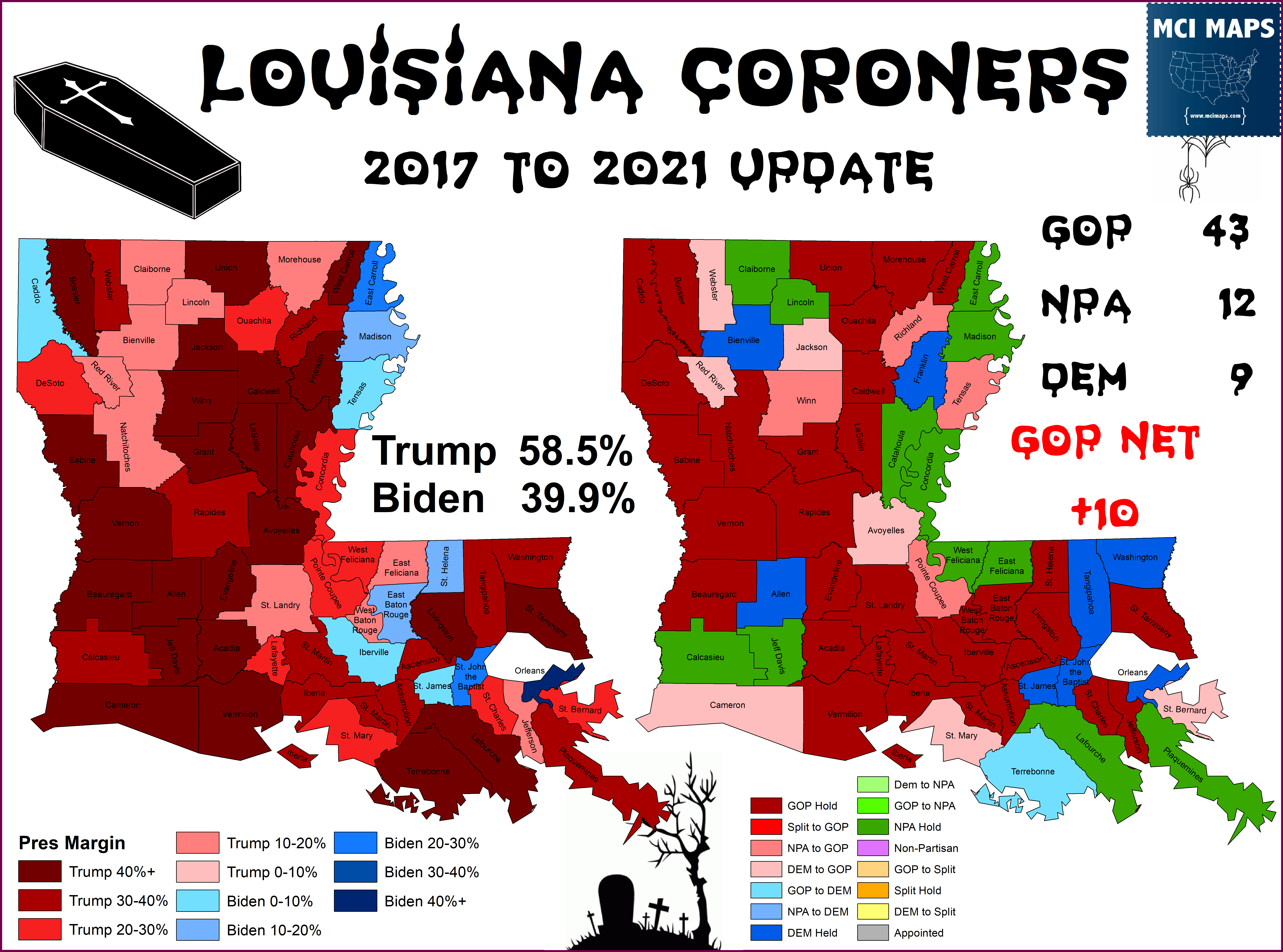 Issue #134: How Louisiana's Coroner Elections went on Saturday
