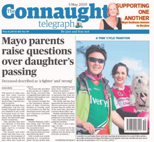 Mayo Coroner responds to Jemima Burke's "Scum of this Earth" video