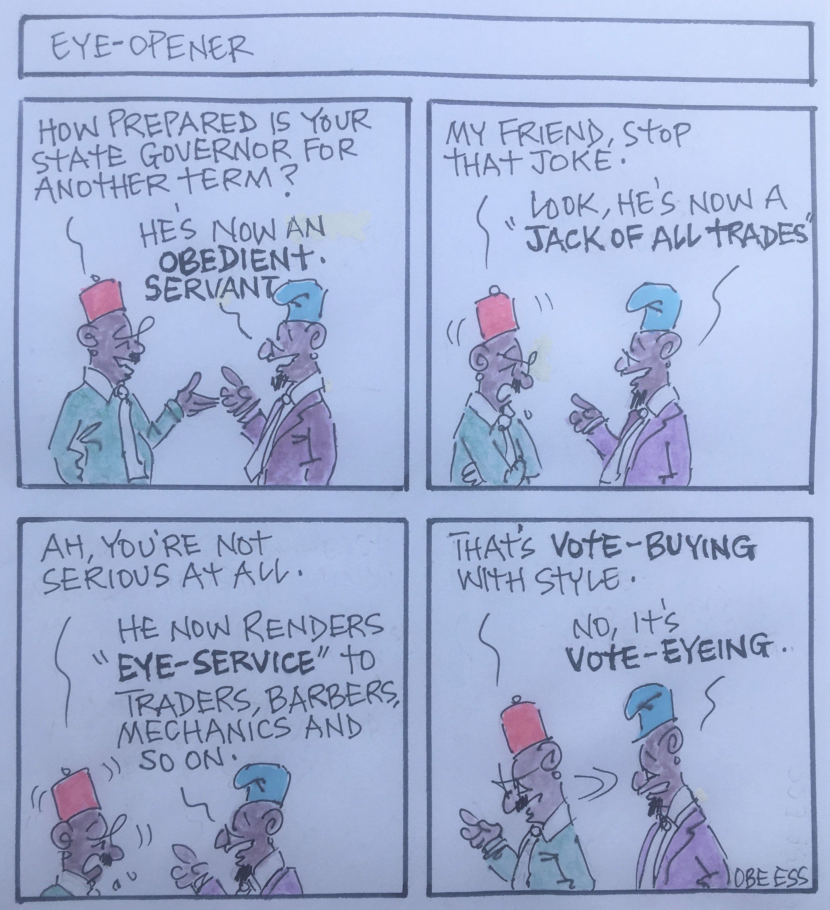 The CONmedians - by Obe Ess - Obe’s Newsletter