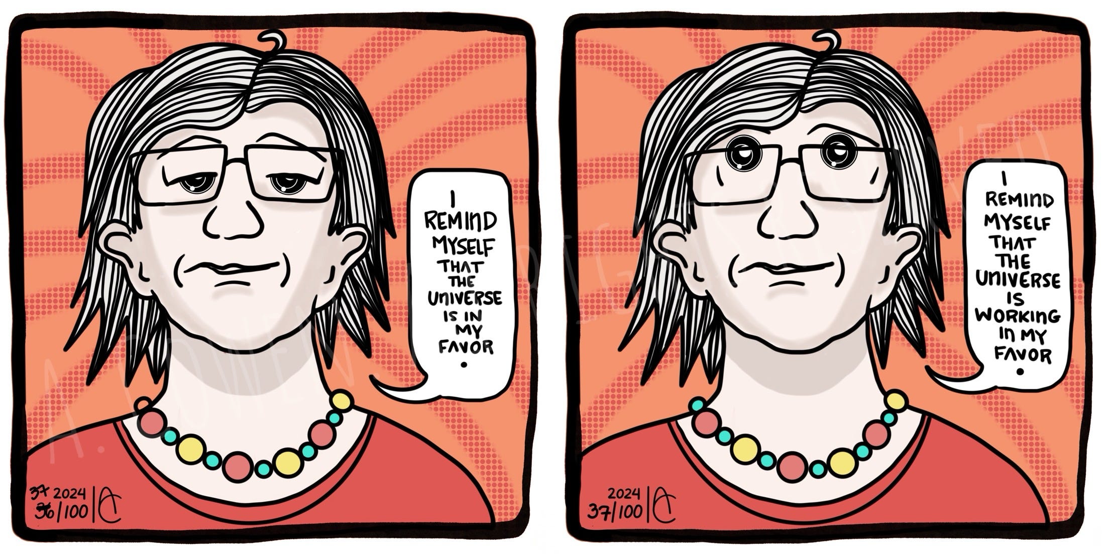 Positively - 100 Diary Comic Affirmations - by Amy Cowen