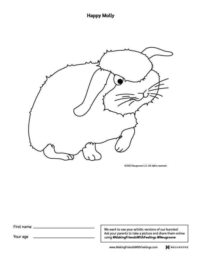 Coloring Page - Happy Molly - by Keith Ruffner - Neugroove