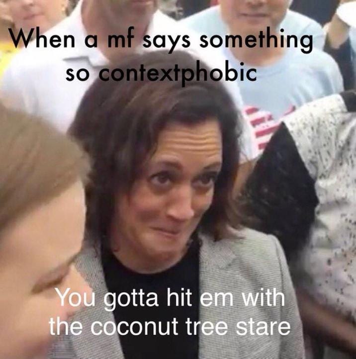 Is the coconut tree the most consequential dumb joke of the year?