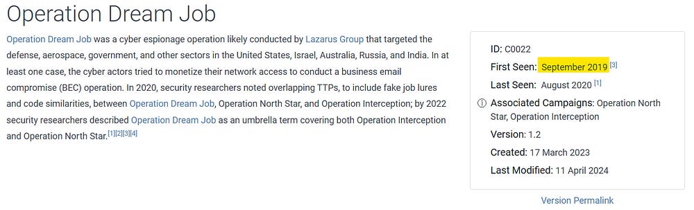 Dream Job-1 - Threat Intelligence - by Tiziano