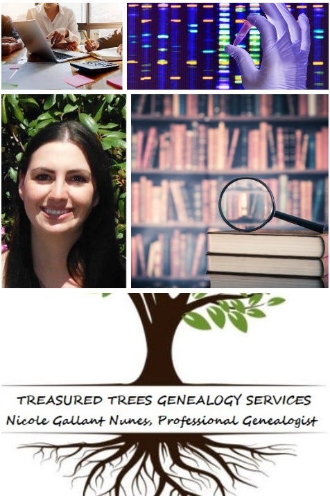 Treasured Trees Genealogy Services by Nicole Gallant-Nunes ...