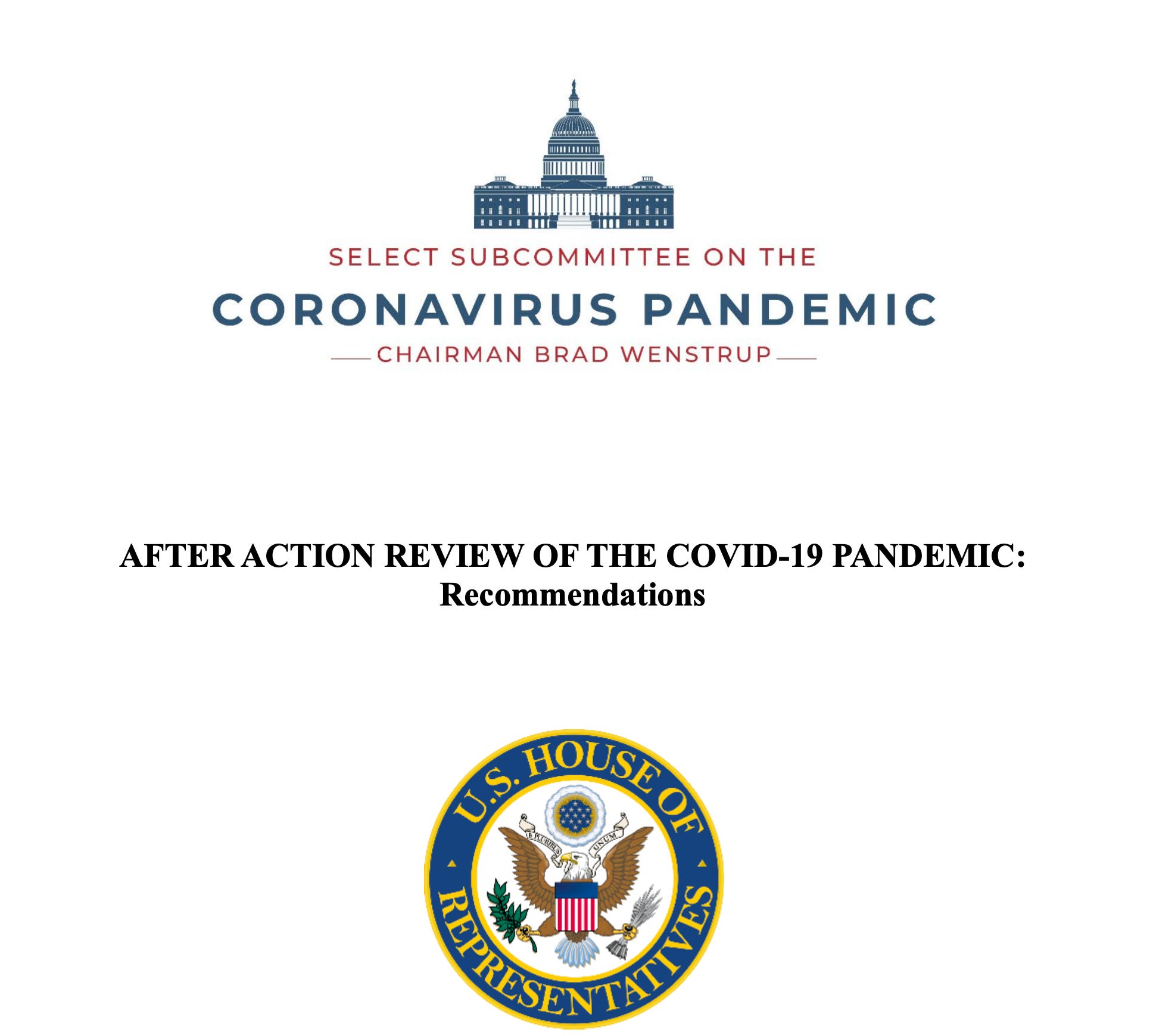 AFTER ACTION REVIEW OF THE COVID-19 PANDEMIC: Recommendations From The ...