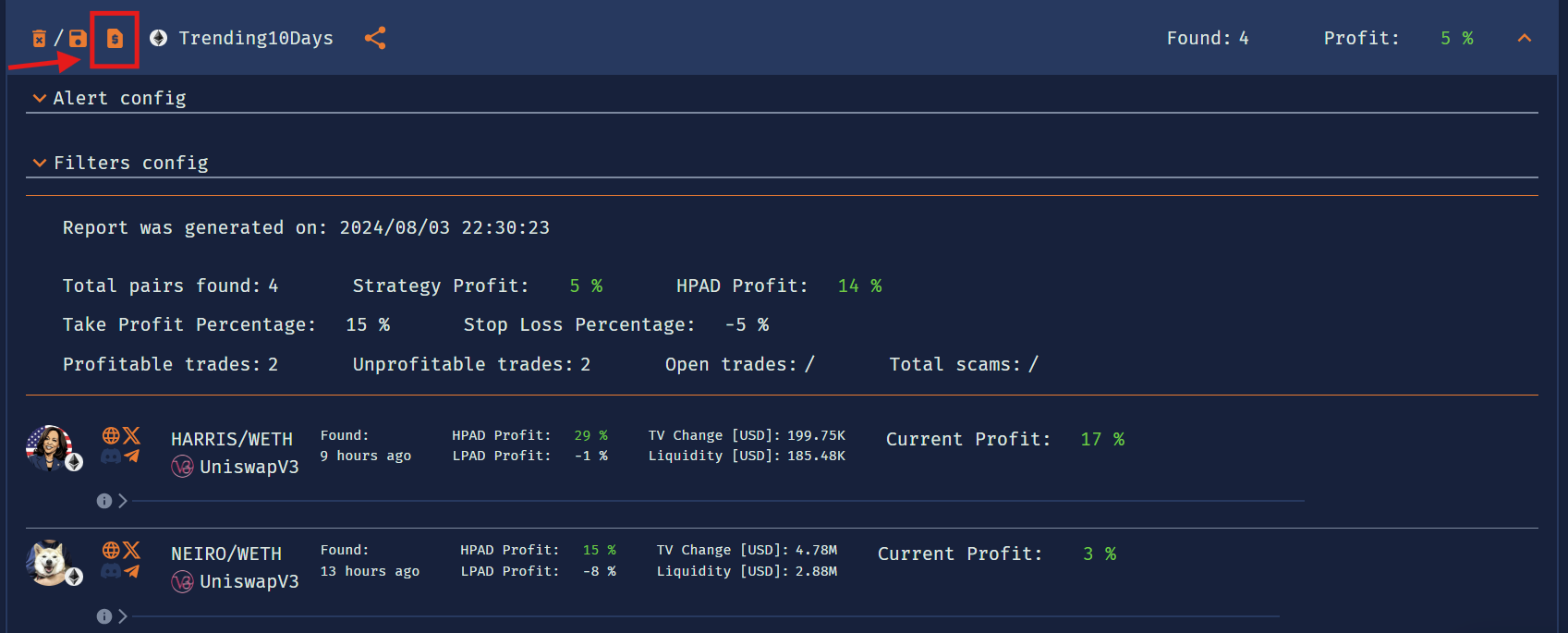 Blokiments - the 100x Crypto Gem finding tool
