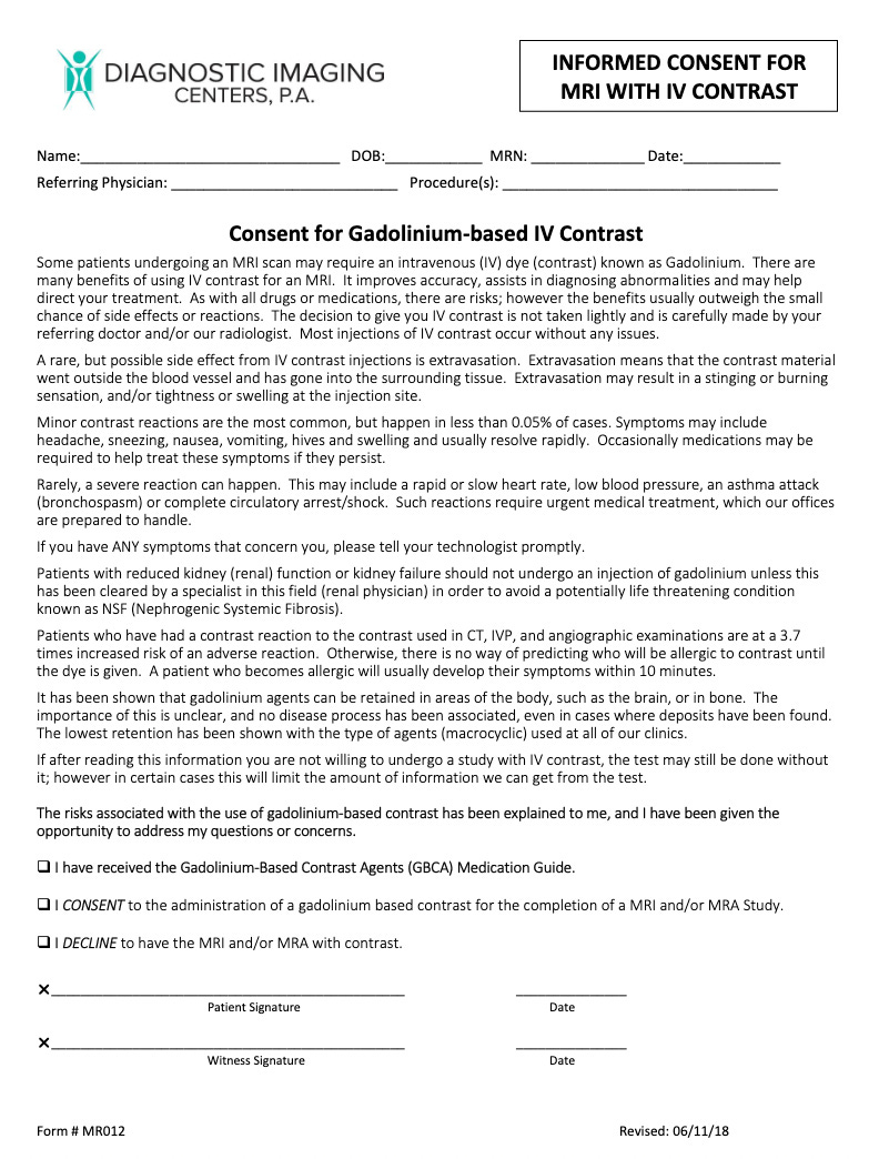 MRI Gadolinium Contrast: Heavy Metal Deposits in Bones and Brain and ...