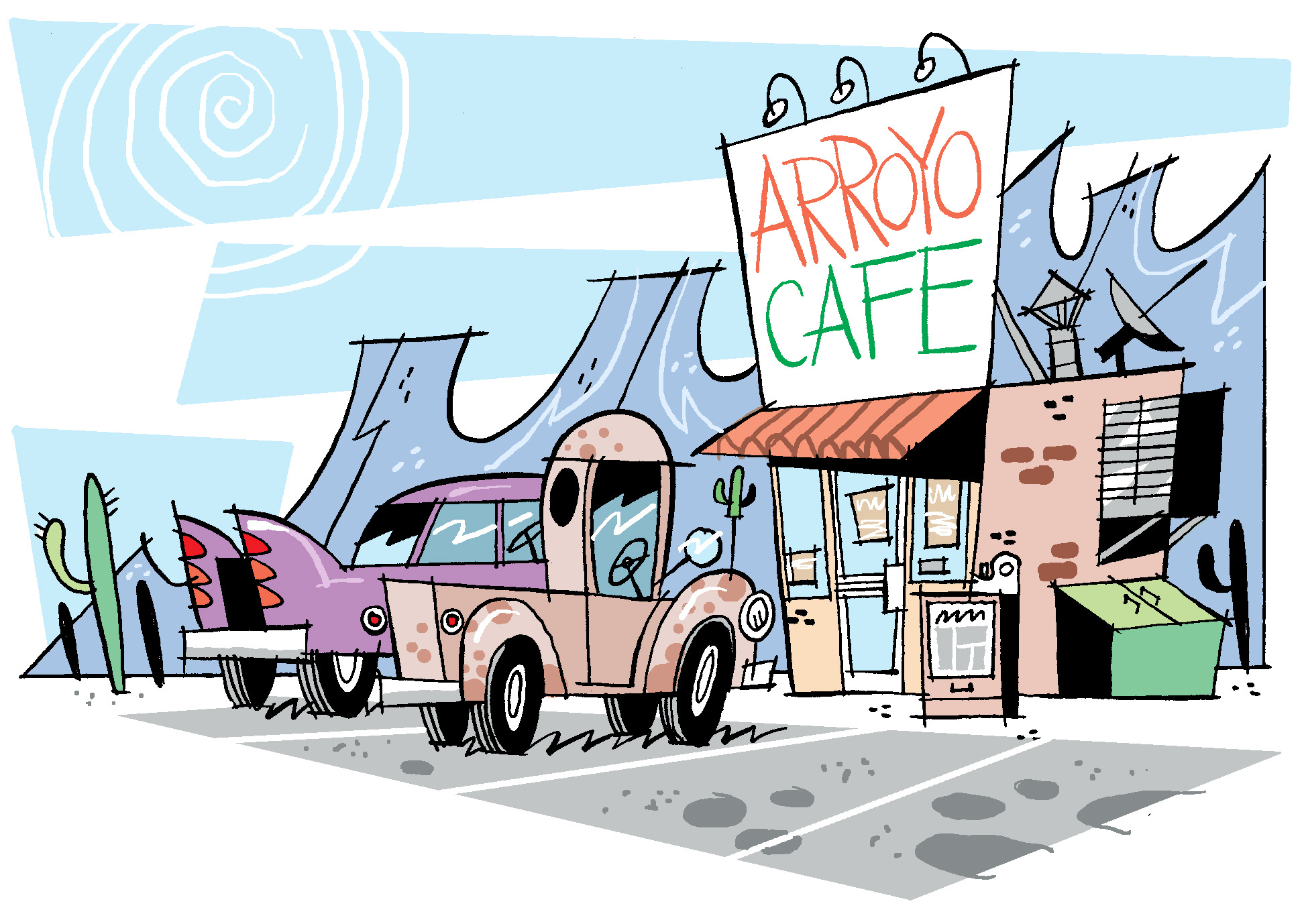 The Fourth of July down at the Arroyo Cafe