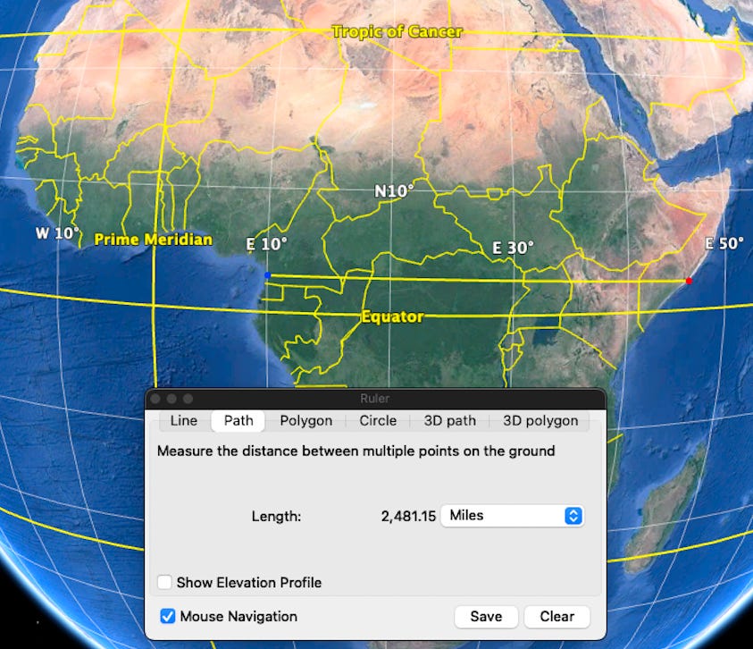 Around the world in three numbers - by Brian Rendell