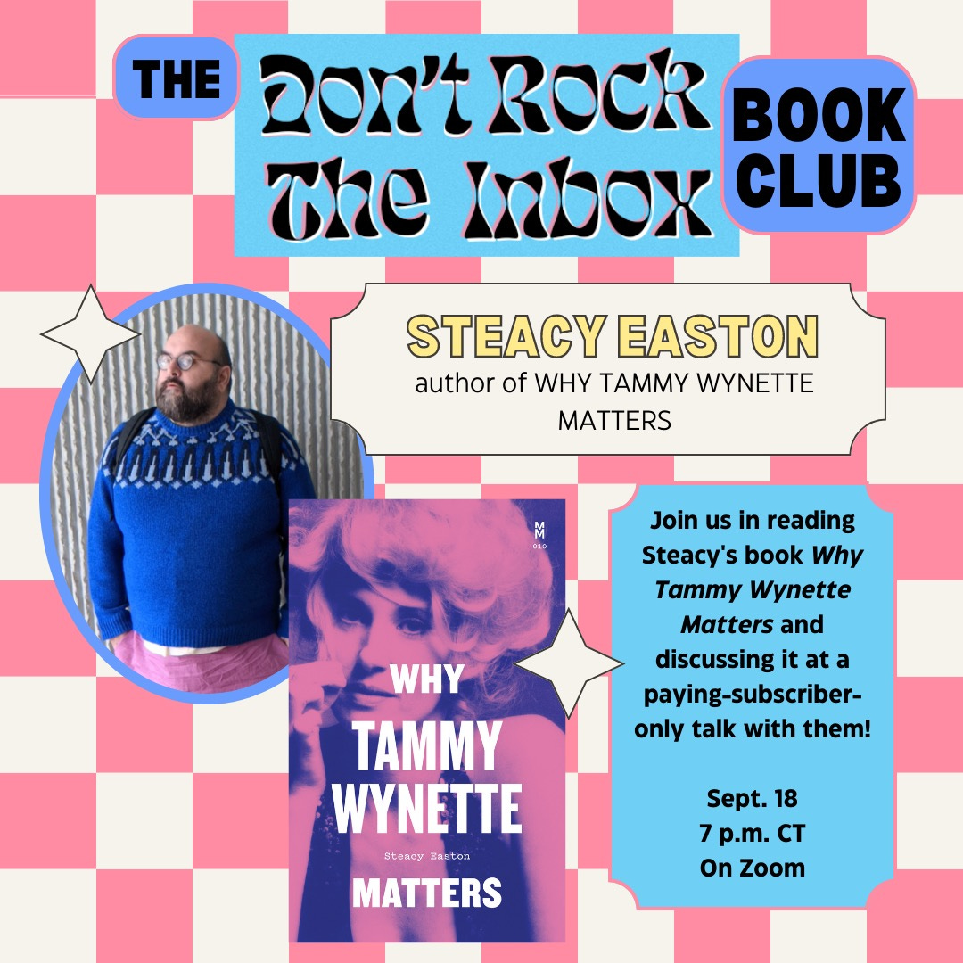 TODAY: Live book club with Steacy Easton!!!