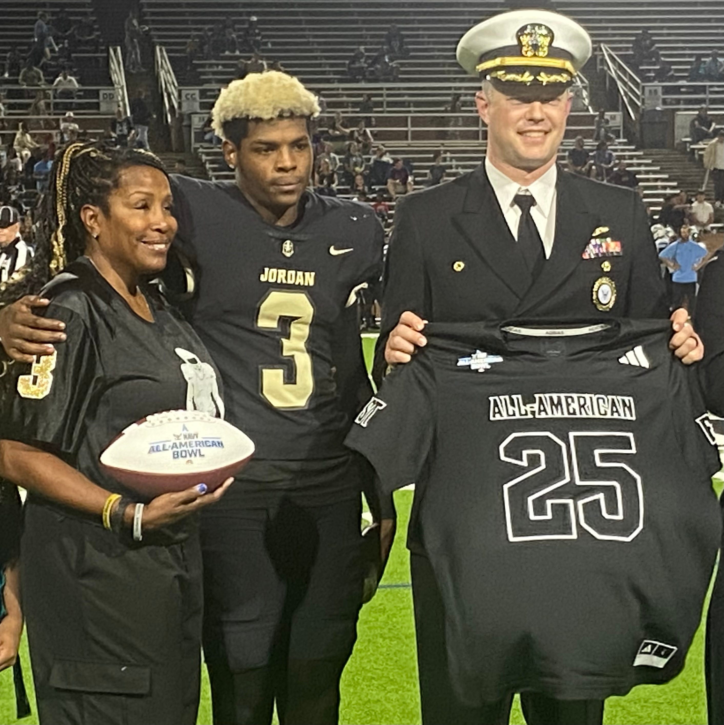 Football: Named a 2025 Navy All-American, Jordan WR Andrew Marsh ...