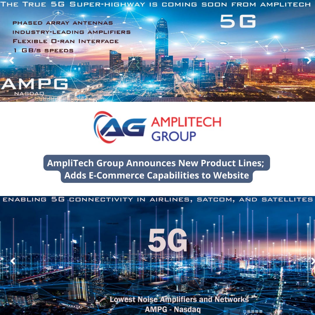 AmpliTech Group Announces New Product Lines; Adds E-Commerce ...