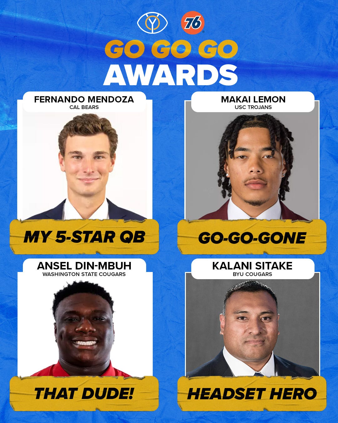 Y-Option's Go Go Go Awards - Week 9