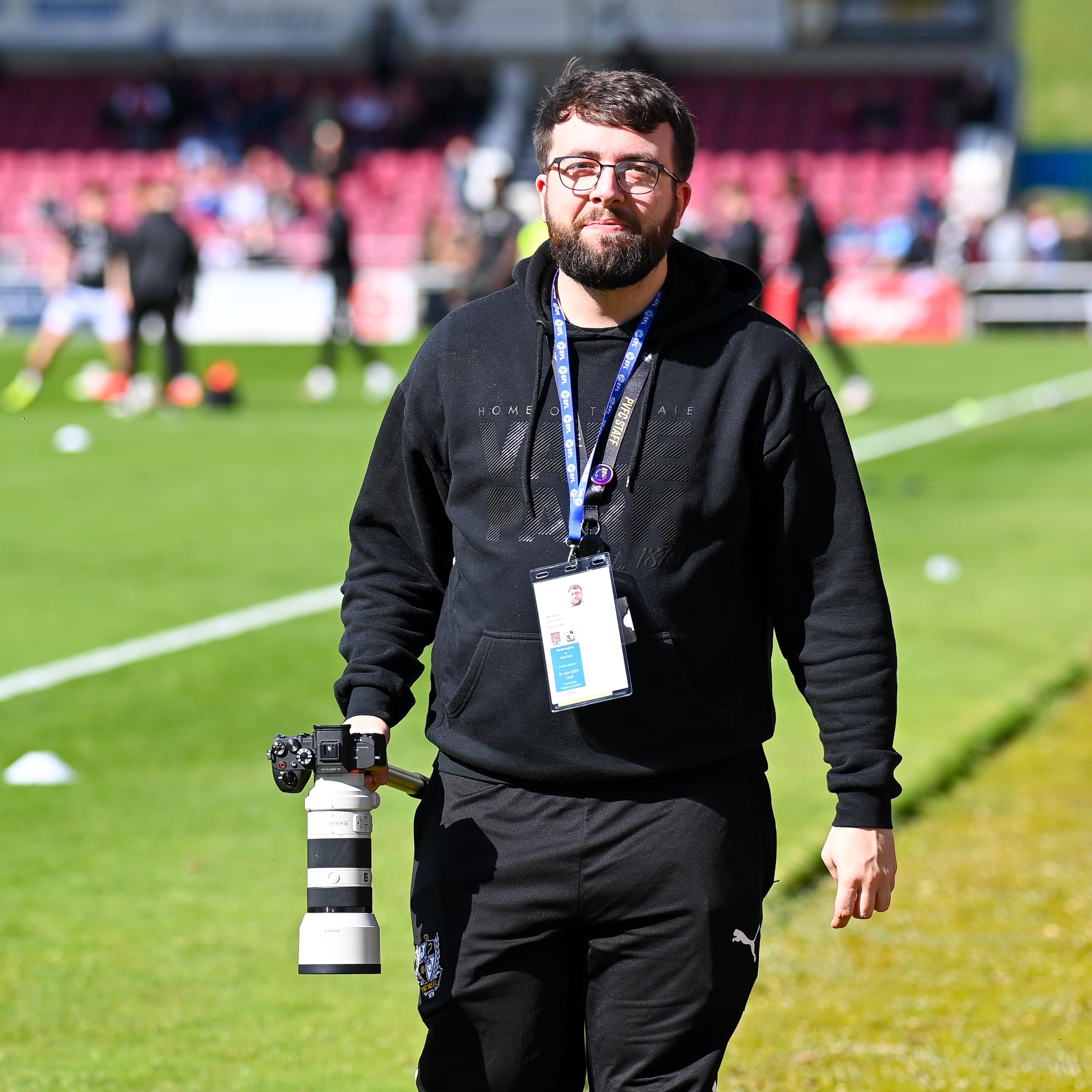 Getting the message across at Vale Park - by Mike Baggaley