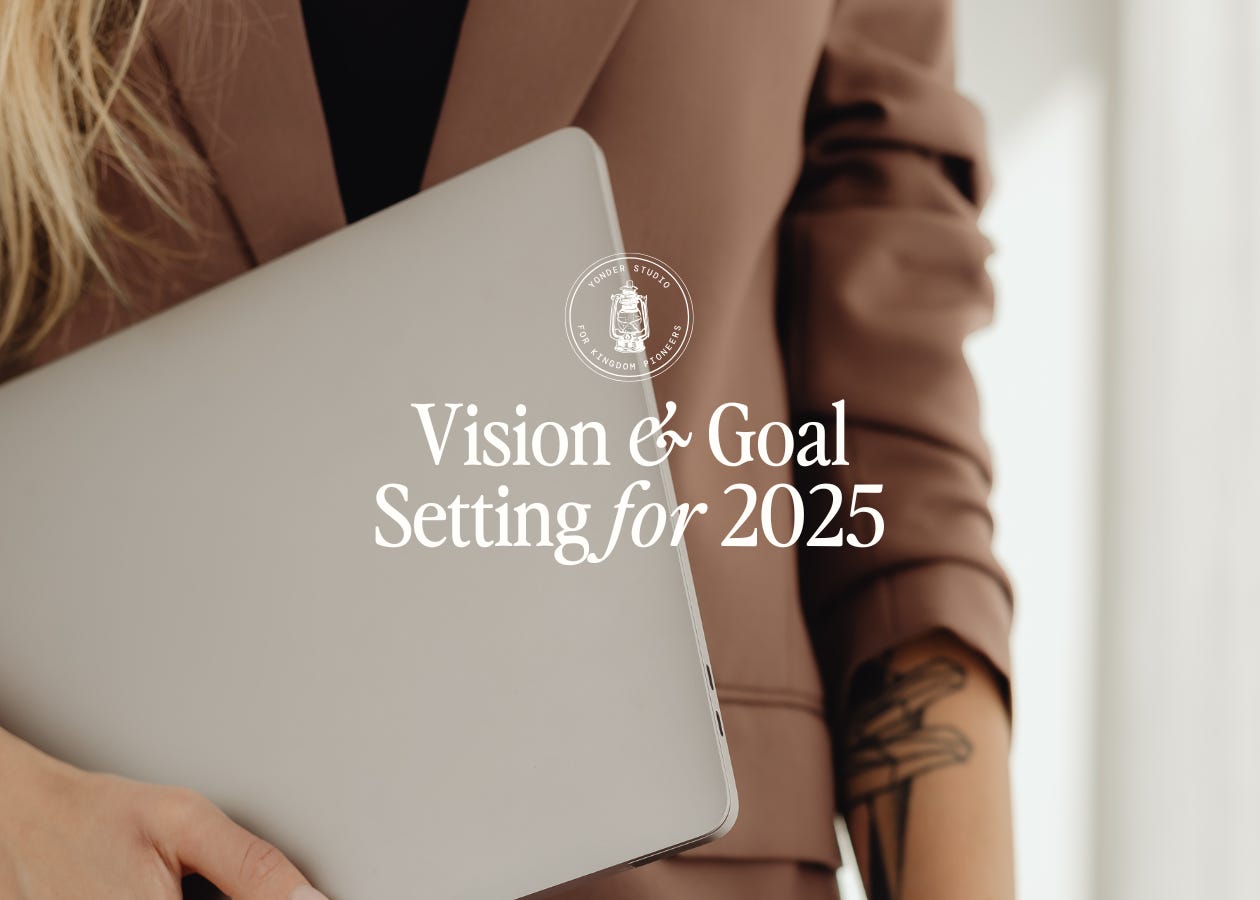 Vision & Goal Setting for 2025 - by Yonder Brand Studio