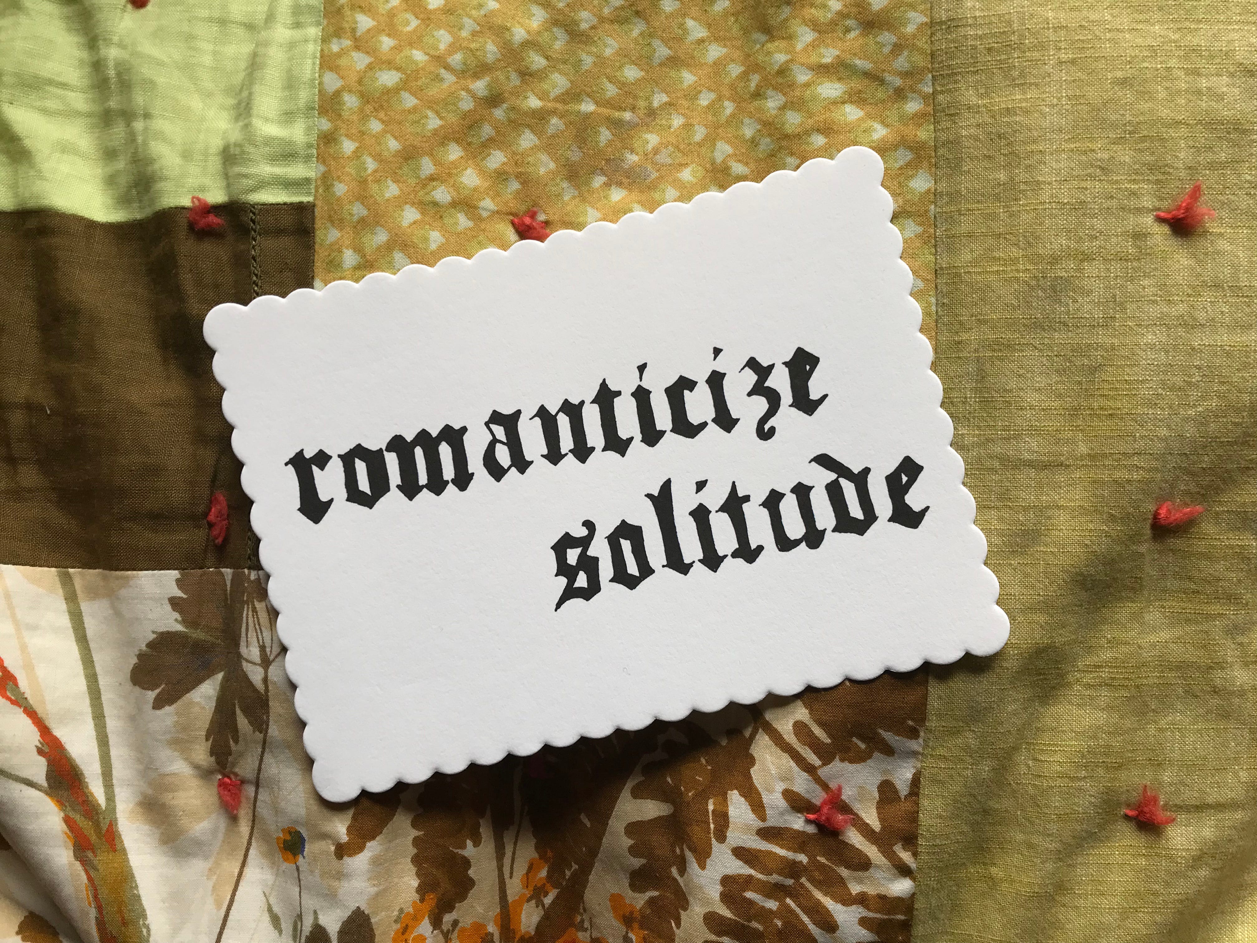 Romanticize Solitude - by Maya Skylark - Bride to Me