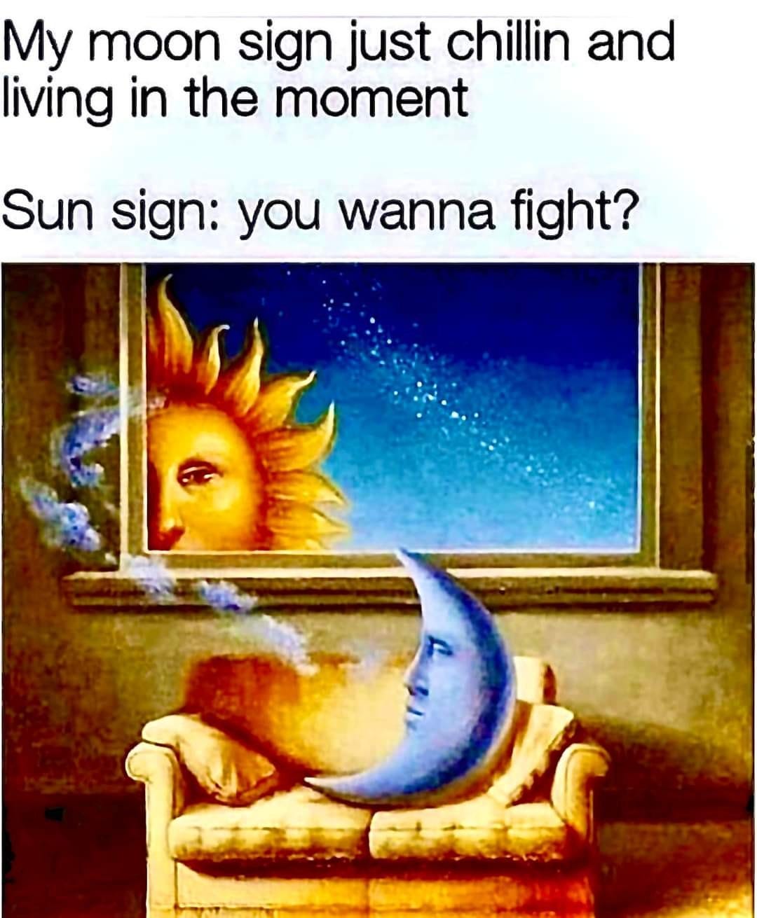 Spiritual Memes Decoded Series #1: Sun Sign vs. Moon Sign