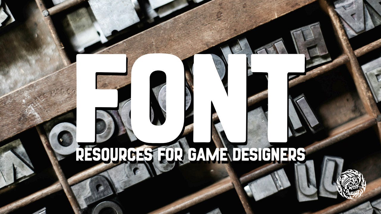 Font resources for game designers - Skeleton Code Machine