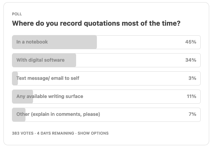 P.S. Three Ways I Organize Quotations - by Jillian Hess