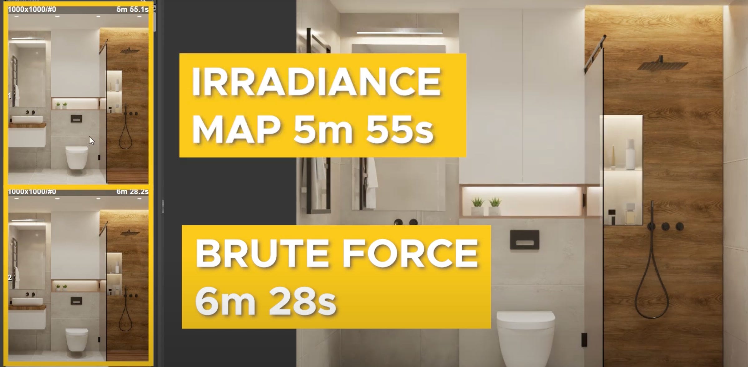 Brute Force czy Irradiance Map. Co wybrać i na czym renderować.