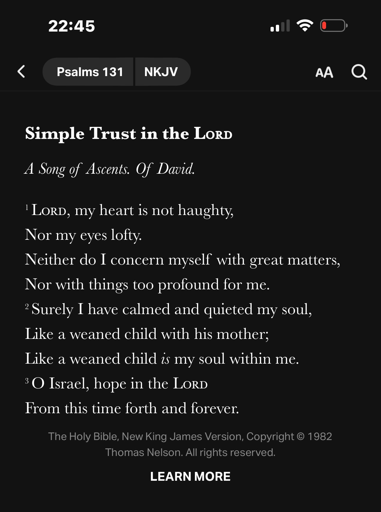Simple Trust in the Lord - by Karren Lovejoy