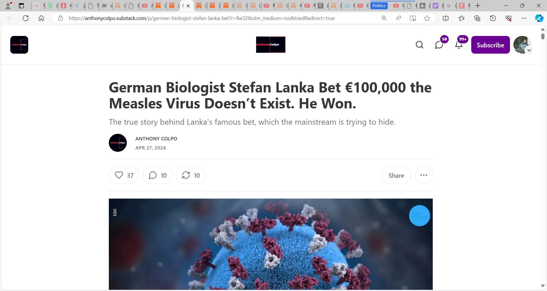 In November 2011, German biologist Stefan Lanka publicly issued a bold challenge. He offered the ...