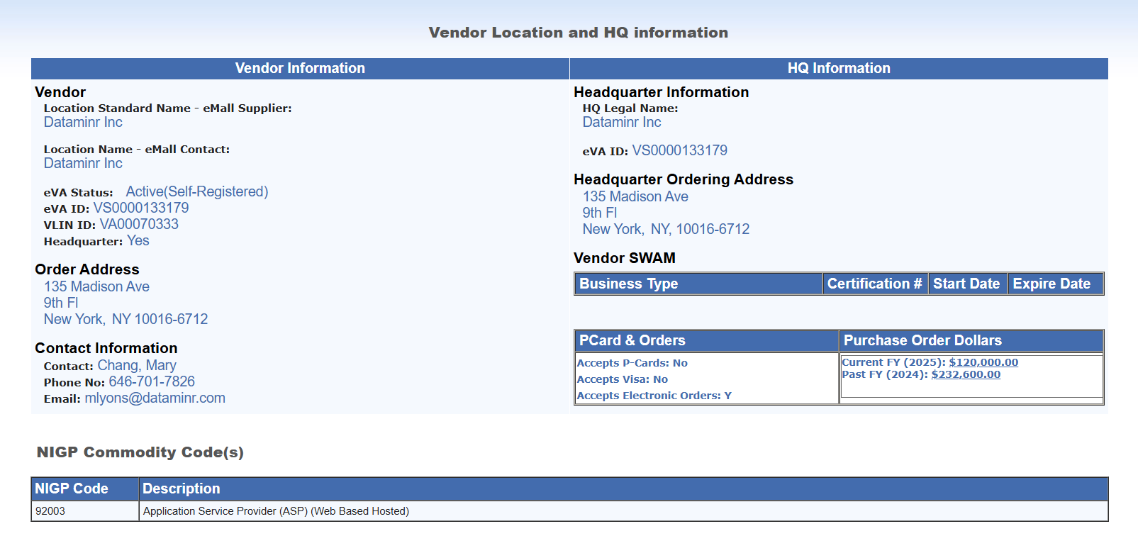 VSP: "Over $1,000,000" for Dataminr Surveillance Records
