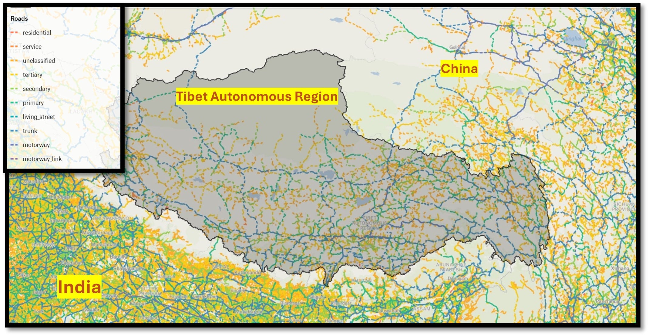 #9 Unlocking Tibet: In-Depth Mapping of Transport Infrastructure ...