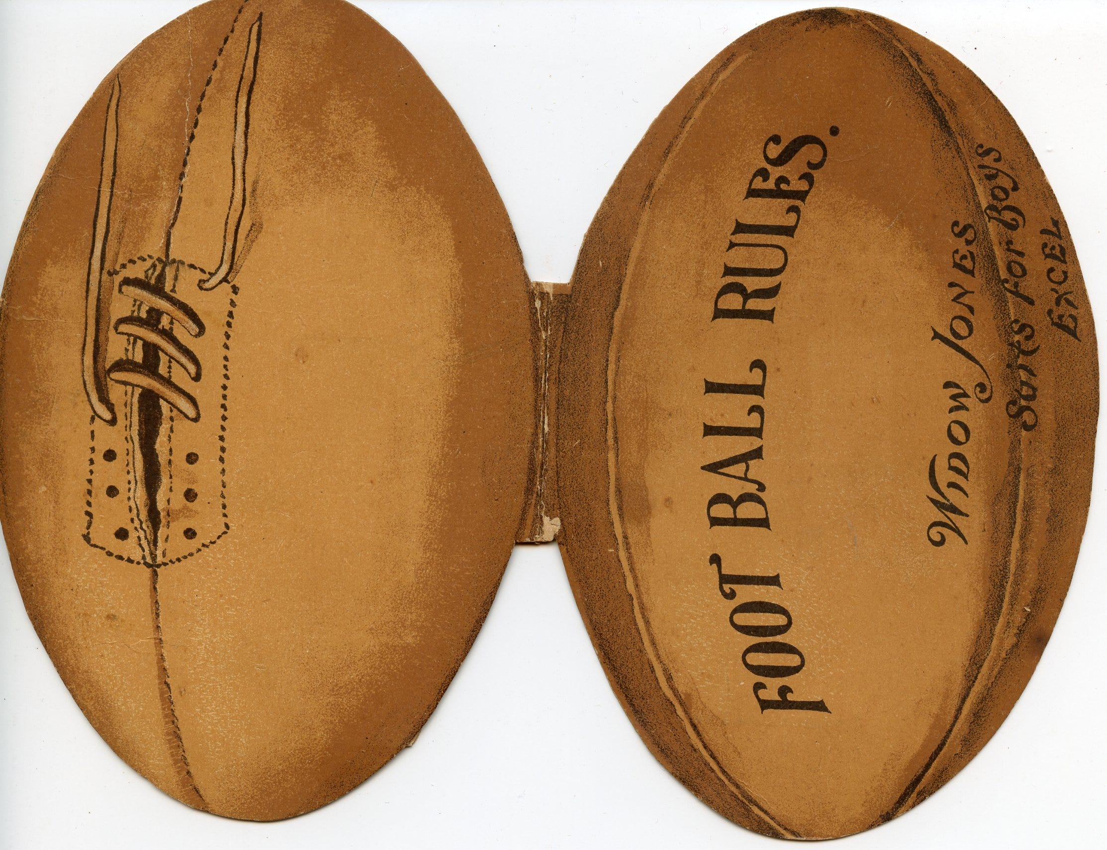 1896 Football Rules and Widow Jones Suits for Boys