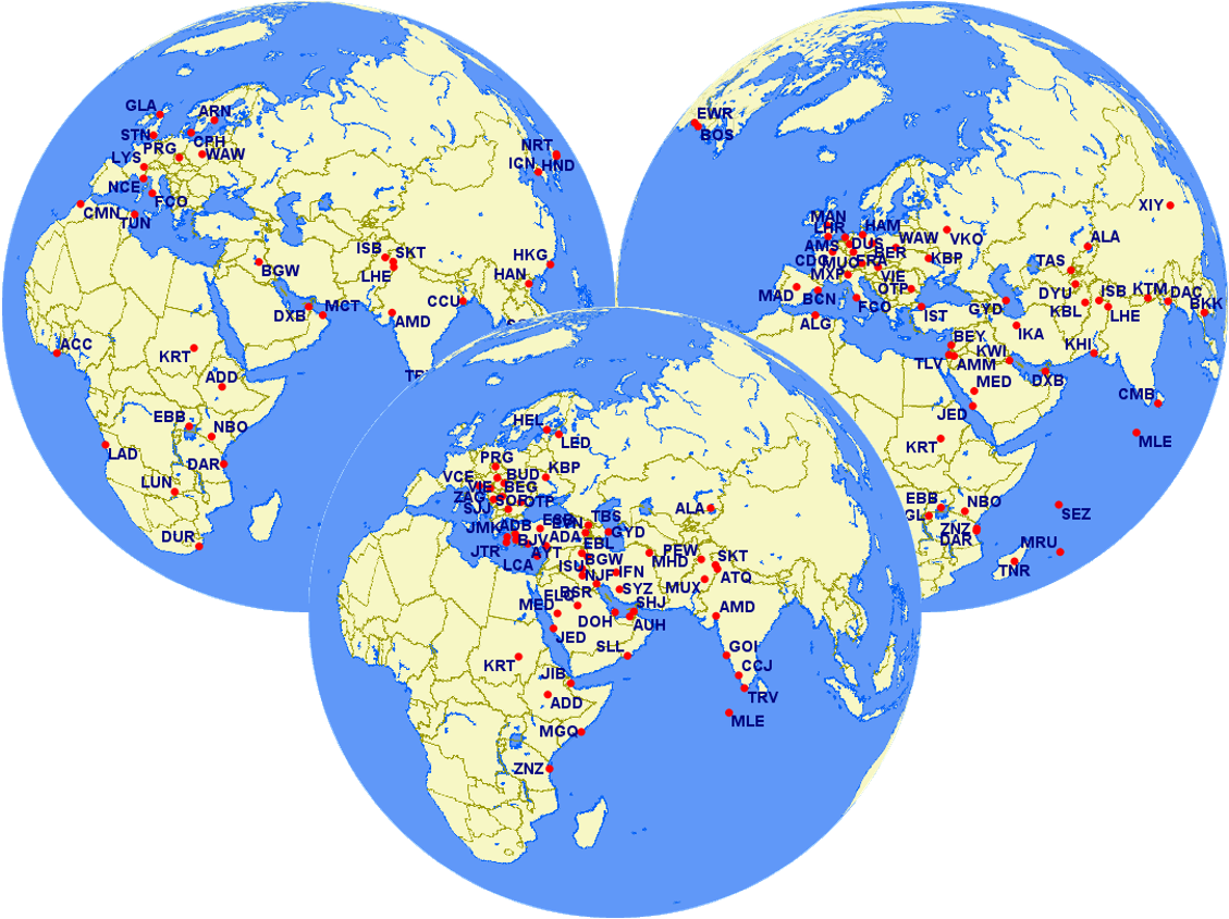 ME3 in Maps - by Oliver Ranson - Airline Revenue Economics