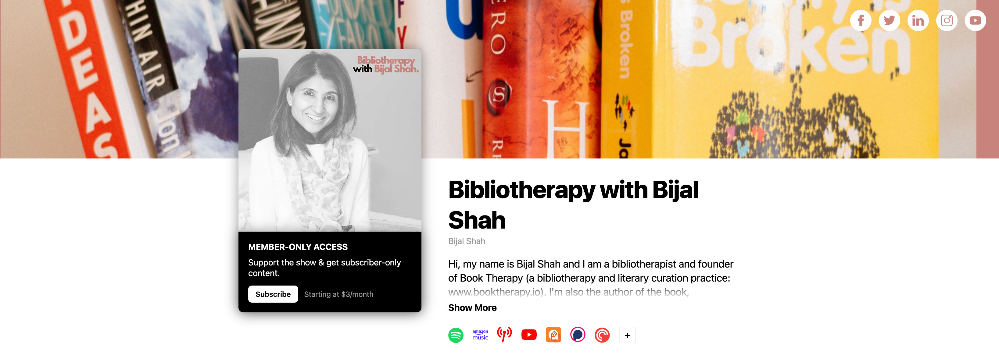 Introducing..... Bibliotherapy with Bijal Shah – Book Therapy