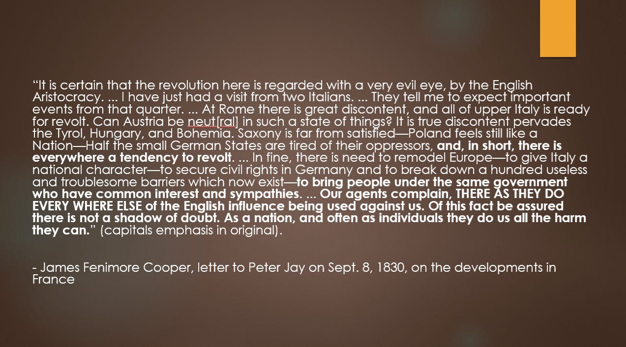 James Fenimore Cooper’s ‘The Bravo’: A Lesson in Political Intelligence