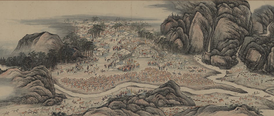 Chinese Relics | Scroll of the Pacification of the Junggar by Qian Weicheng