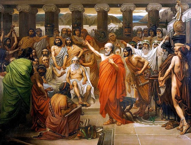 Socrates vs. Meletus in Plato's Apology - by Mark Lovell