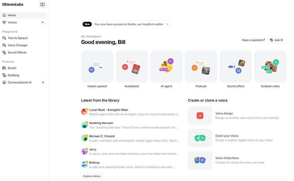 Eleven Labs dooms announcers - by Bill Blinn