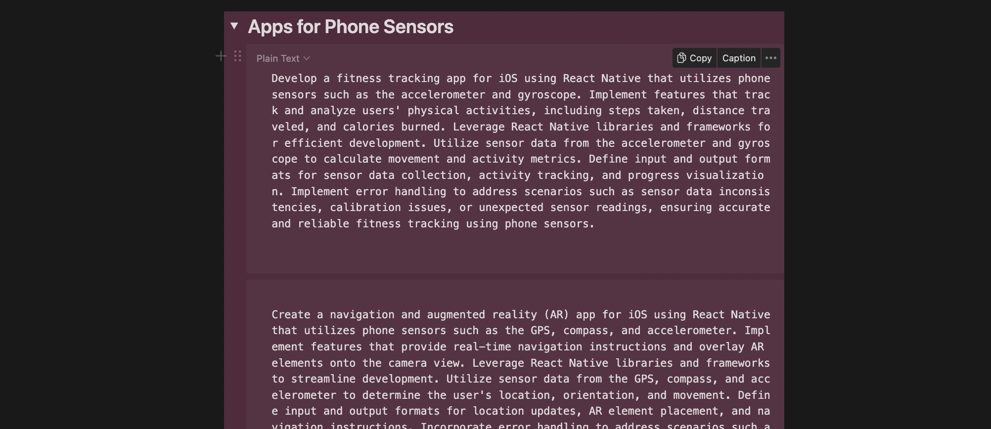 Code Prompts Ios React Native ☕️ Learn To Use Phone Sensors 📱