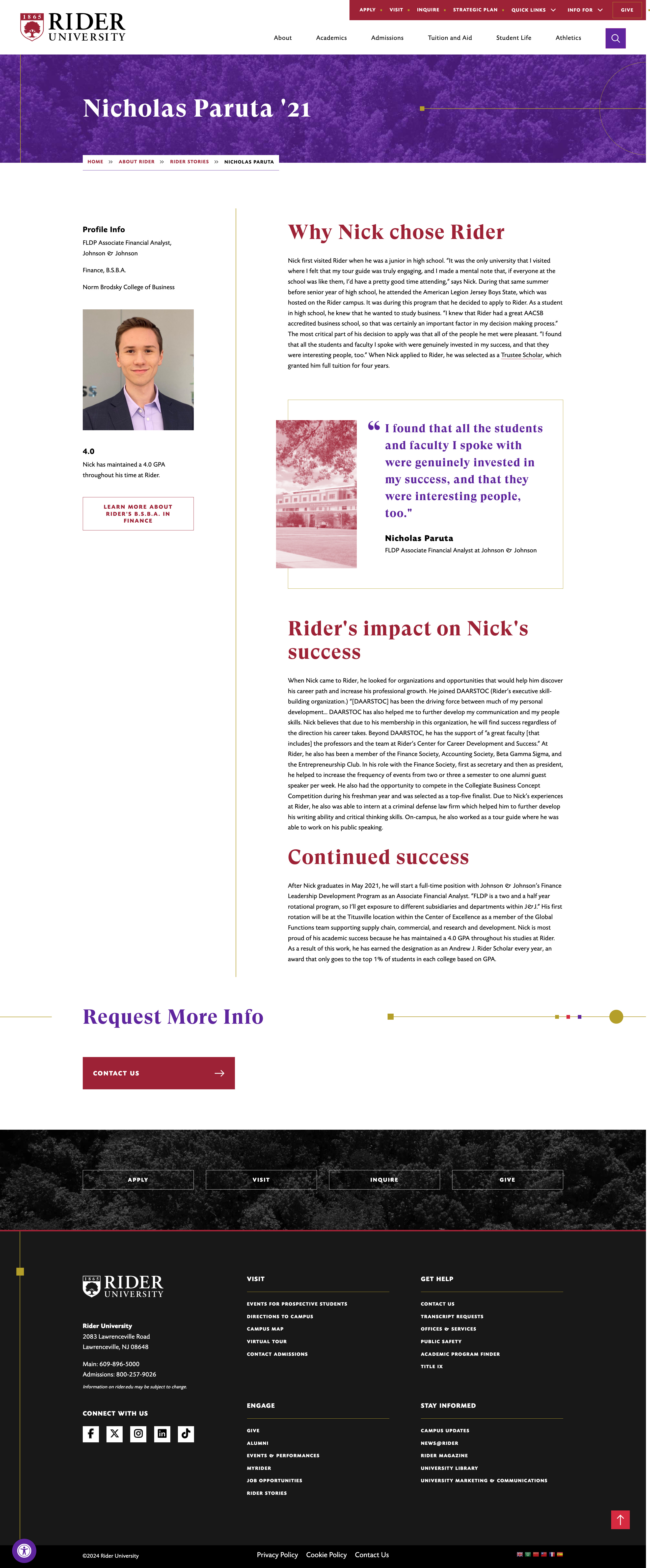 Rider Stories - Nicholas Paruta - by Sarah Carbonaro