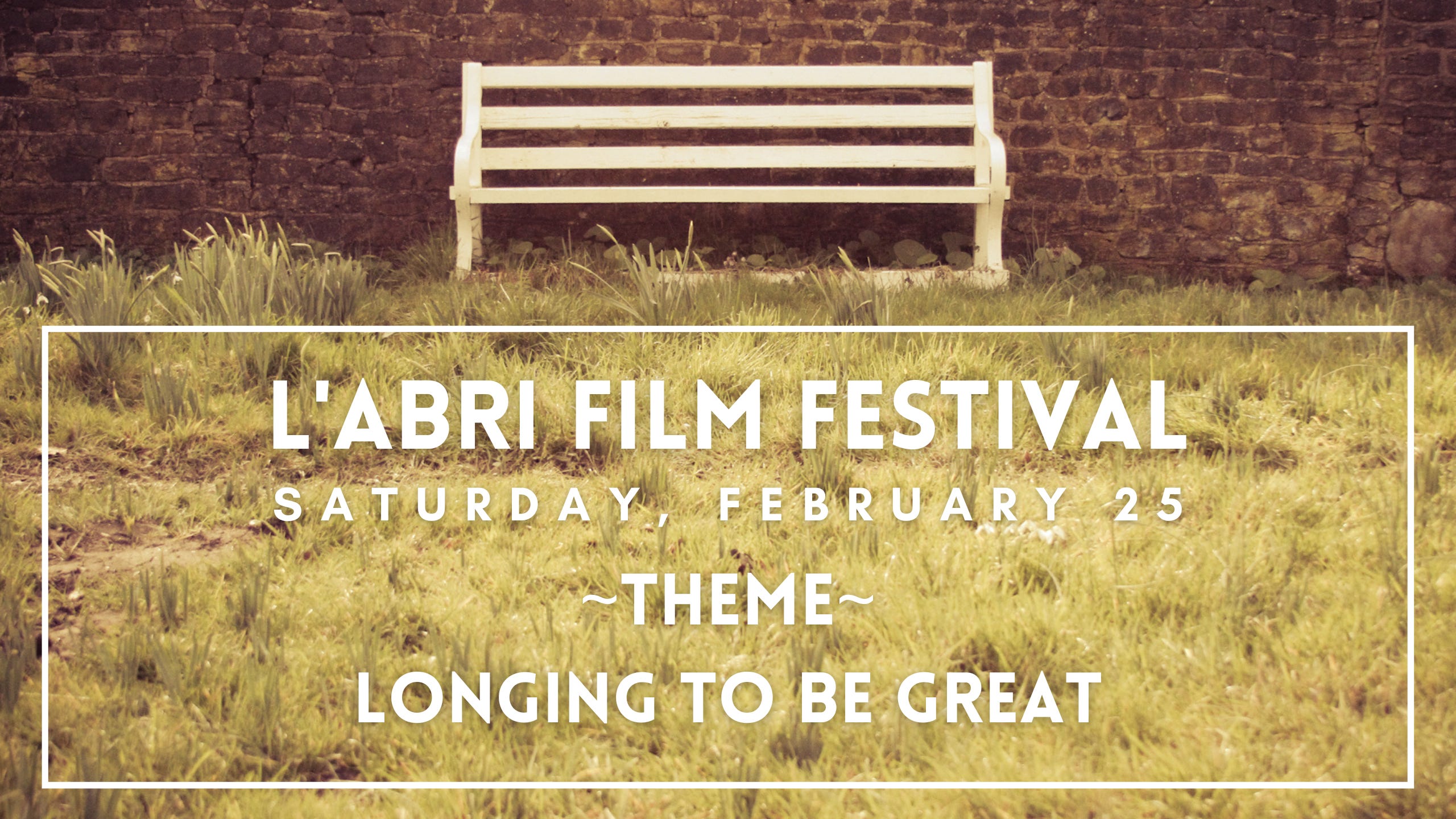 L'Abri Film Festival - Registration Now Open
