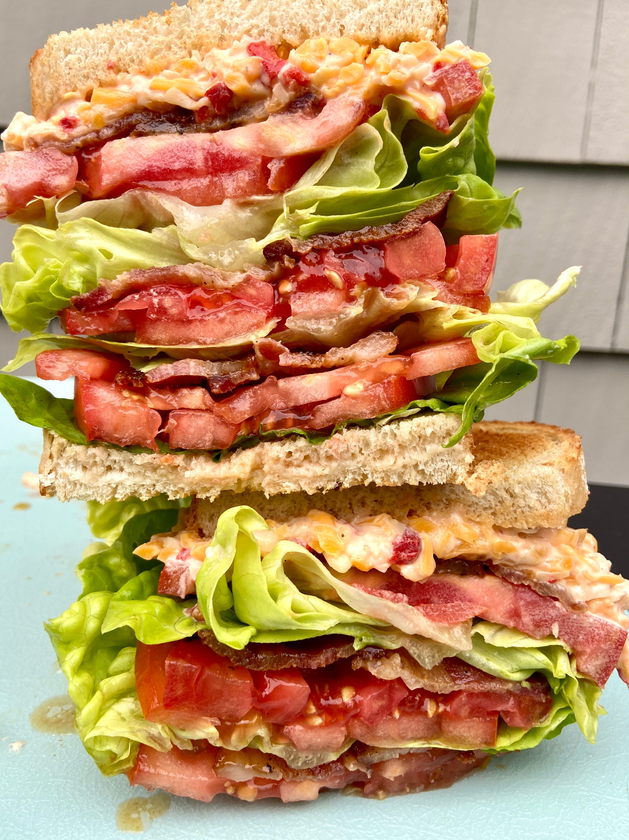 pimento cheese BLTs - by Caroline Chambers