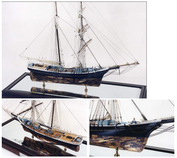 Erik Ronnberg, Jr., model ship builder - by Amy Allen